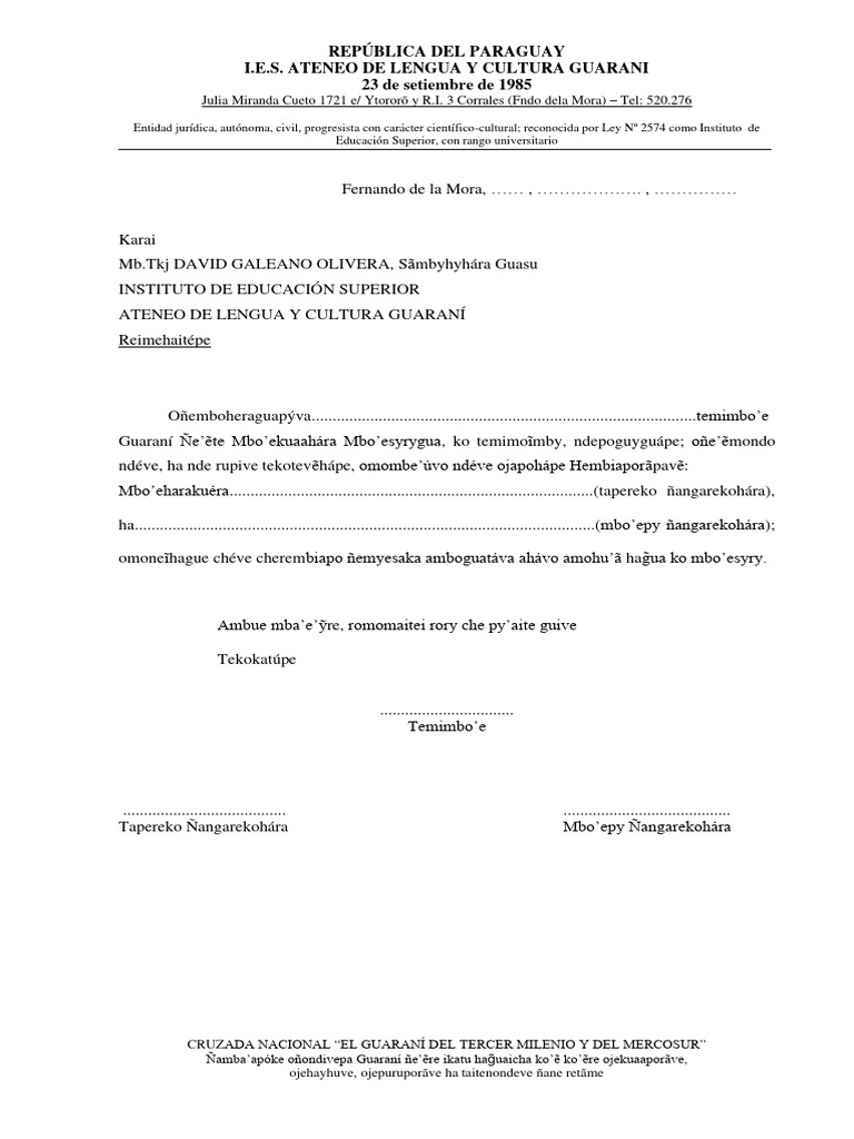 Solicitud de Tutores Lic | PDF | Paraguay