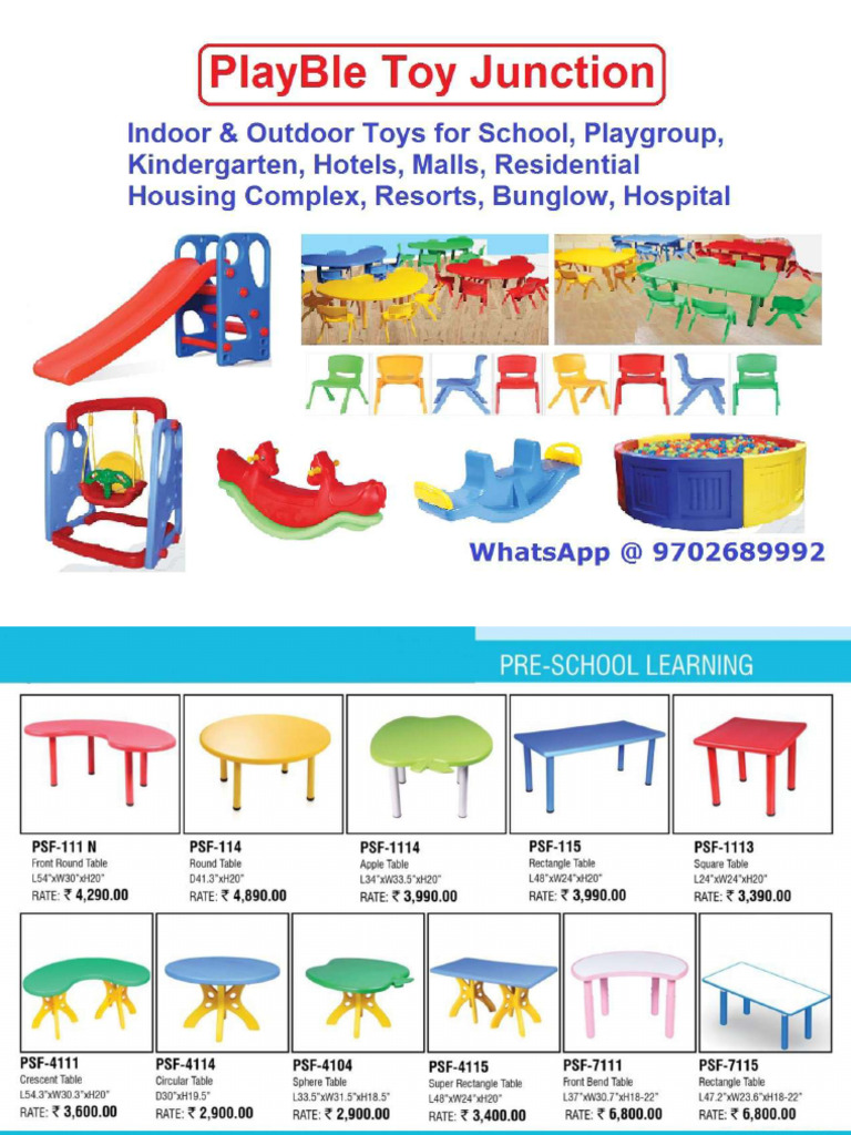 TABLE AND CHAIRS CATALOGUE | PDF