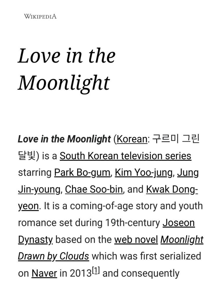 Love in The Moonlight - Wikipedia | PDF