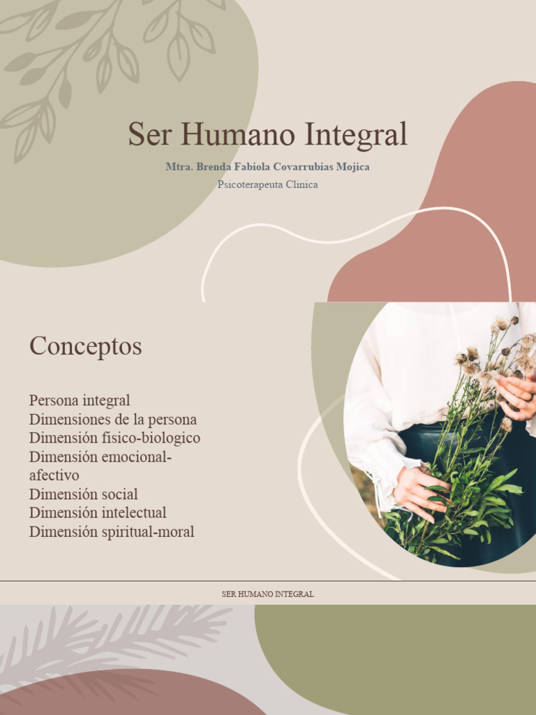 Ser Humano Integral | PDF | Humano | Las emociones