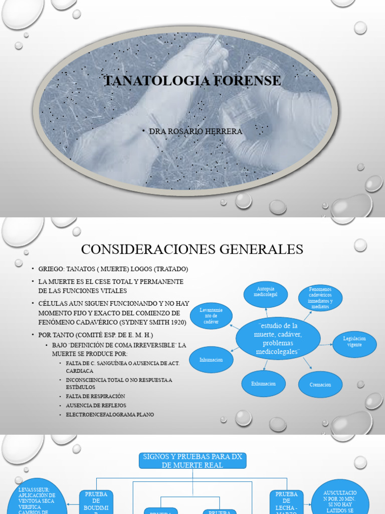 Tanatología Forense: Estudio de la Muerte | PDF | Muerte | Infarto de ...