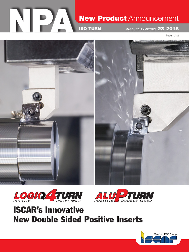 Iscar Turn - CXMG Logiq | PDF | Machining | Mechanical Engineering