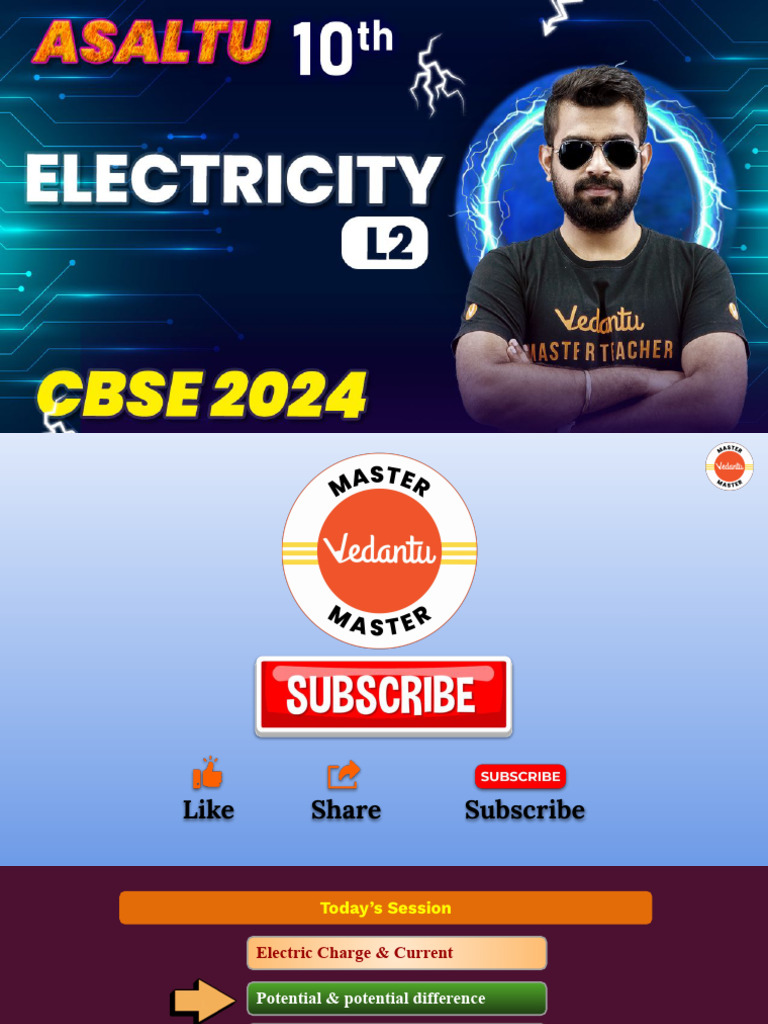 Electricity Part 2 - Potential & Potential Difference | PDF | Voltage ...