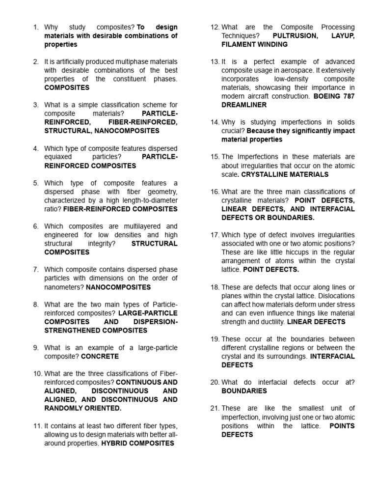 MSE Finals Reviewer | PDF | Crystallographic Defect | Dislocation