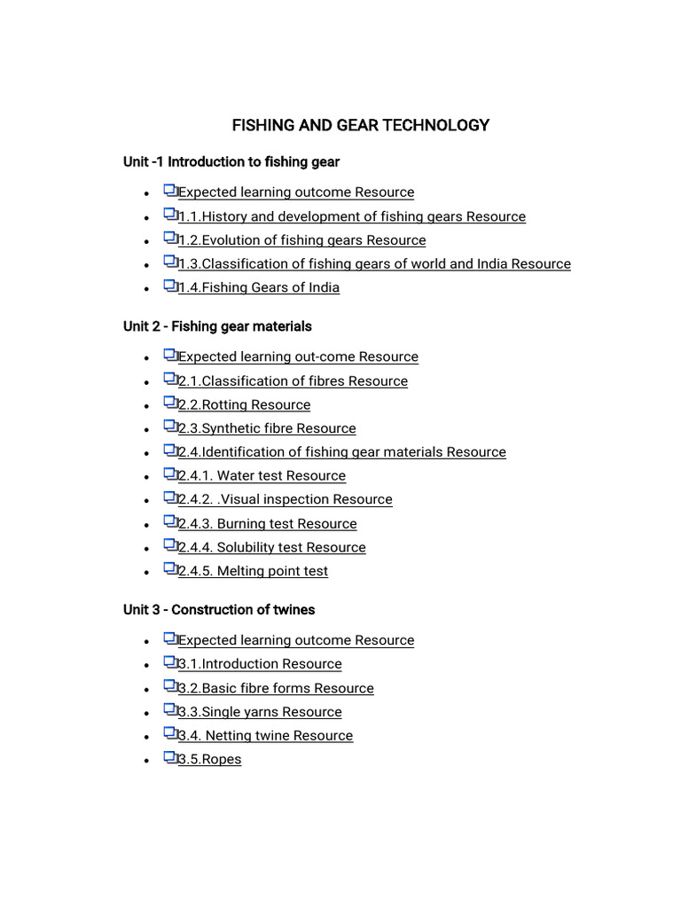 Fishing and Gear Technology-1 | PDF