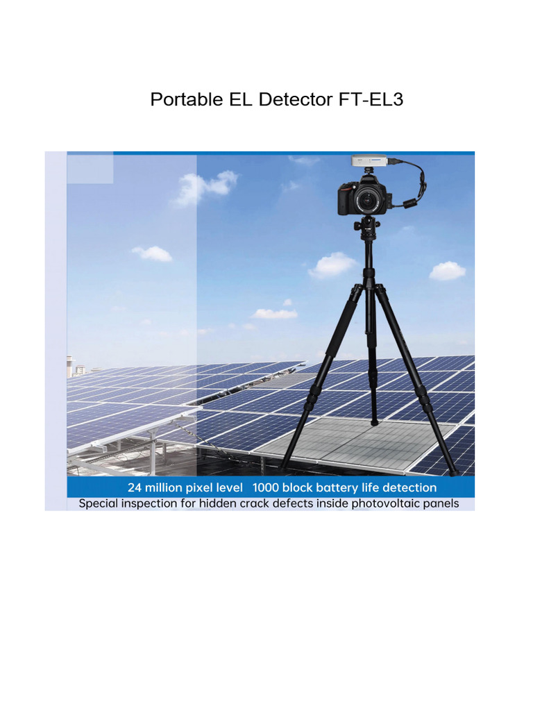 Portable EL Detector FT-EL3 Overview | PDF | Power Supply | Camera