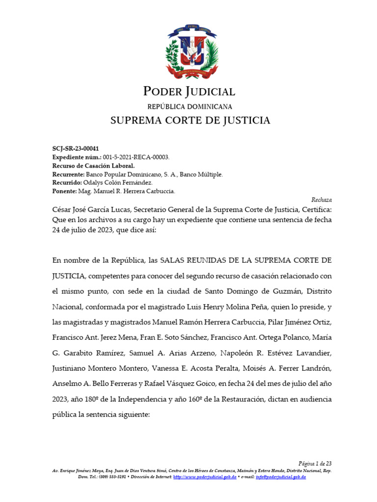 Documentos judiciales | Descargar gratis PDF | Judicaturas | Sentencia (ley)