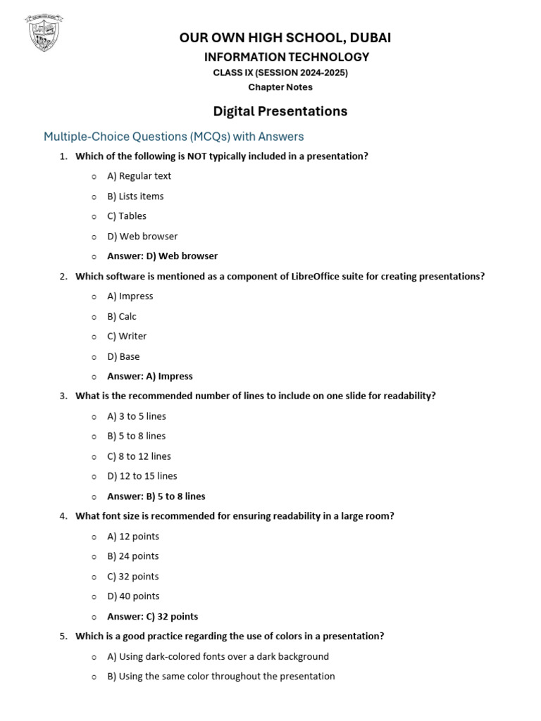LibreOffice Impress: Class IX Notes | PDF | Window (Computing ...