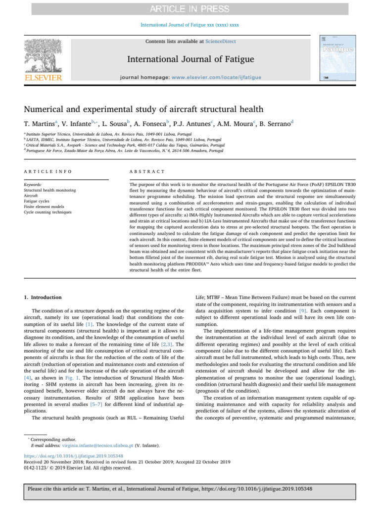 J Ijfatigue 2019 105348 | PDF | Fatigue (Material) | Reliability ...