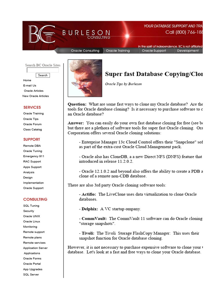 Easy Clone Copy Of Oracle Database Pdf Databases Oracle Database