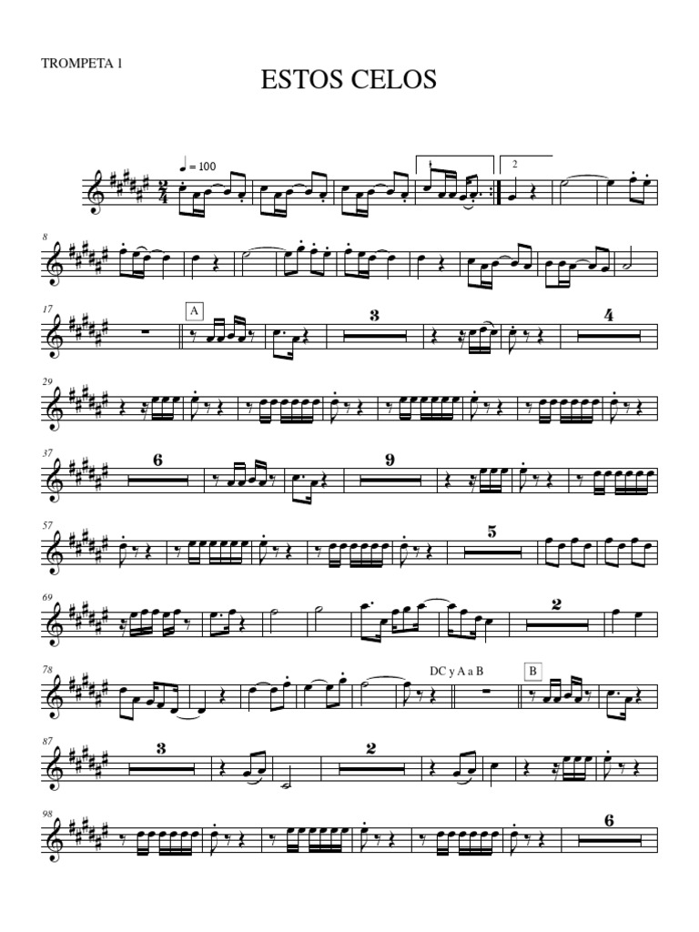 Trompeta 1 Celos | PDF