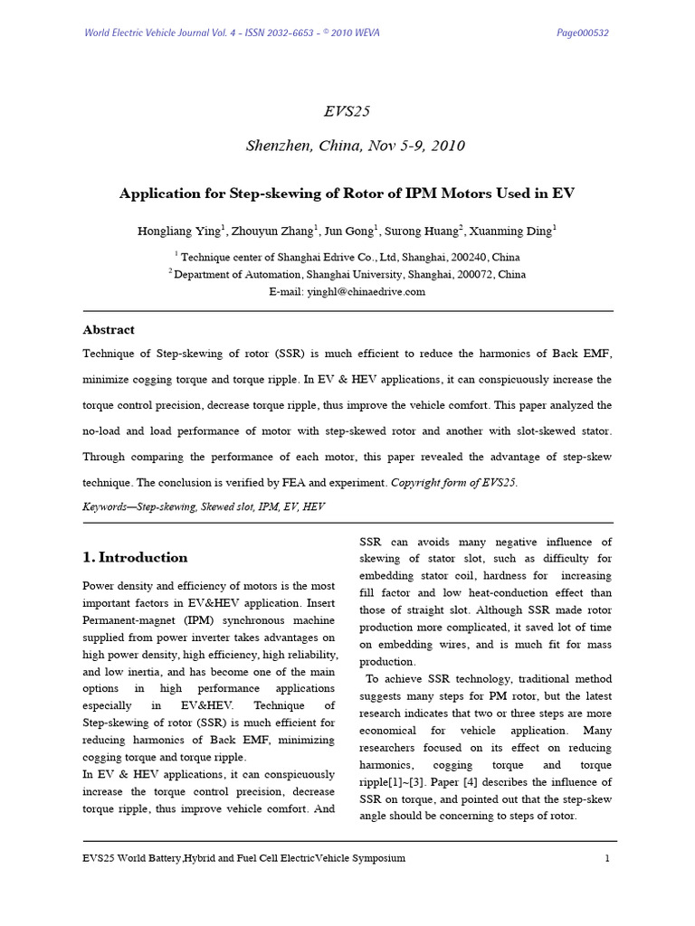 Application_for_Step-skewing_of_Rotor_of_IPM_Motor | Download Free PDF ...