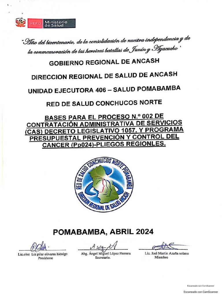 Convocatoria Cas 2024 - 2 | PDF