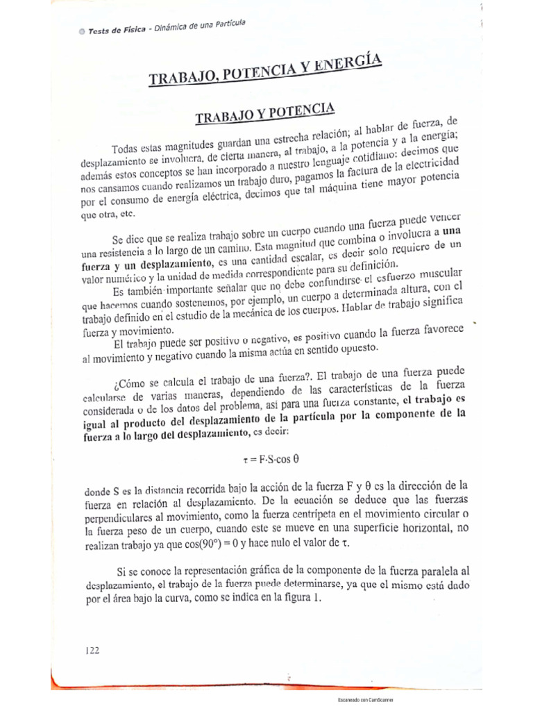 Actividad 1 Del 21.01.2022 - Desarrollo Teorico y Formulario de Fisica - Trabajo y Energia ...