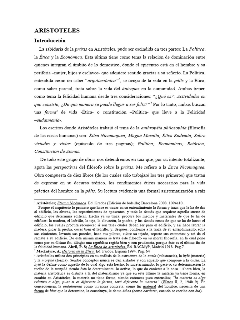 Aristo Tele S | PDF | Aristóteles | Virtud