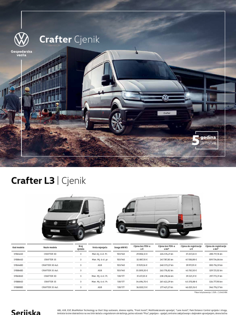Cjenik Crafter | PDF
