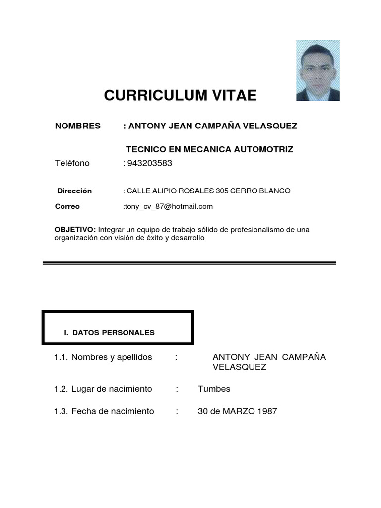 CURRICULUM 2024 Anthony | PDF