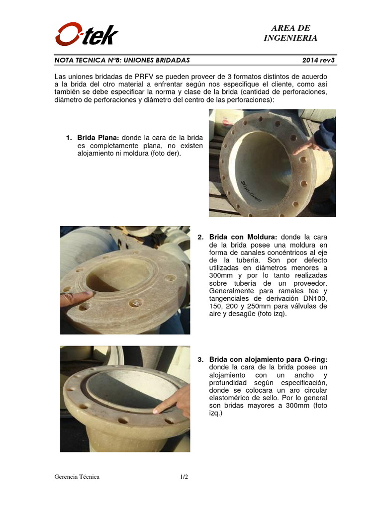 NT08 Uniones Bridadas | PDF | Tornillo