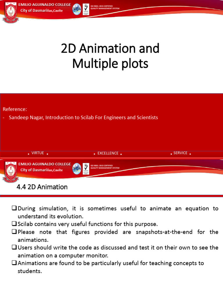 2D Animation and Multiple Plots | PDF | Quality Management | Quality Management System