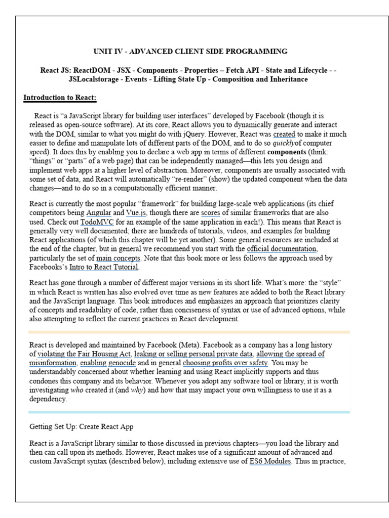 Unit - 4 | PDF | Computer Programming | Web Development