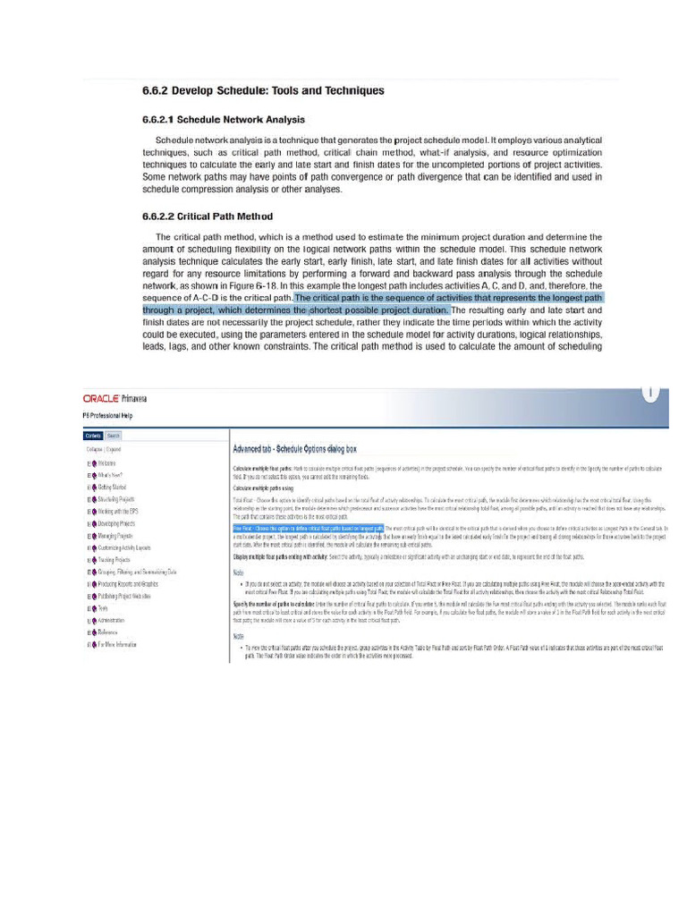 PMBOK Related To Critical Path | PDF