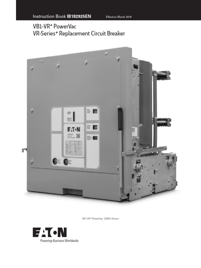 IB182925EN - VR+ - GE - VB1 - Eaton PowerVac - (Medium-Voltage-Circuit ...