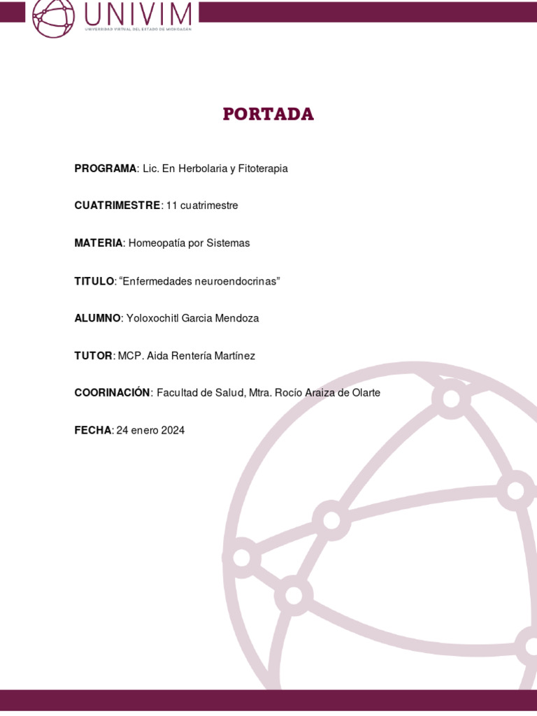 YGARCIA - U3 - ACT2 - Enfermedades Neuroendocrinas | PDF | Glándula suprarrenal | Hormona ...