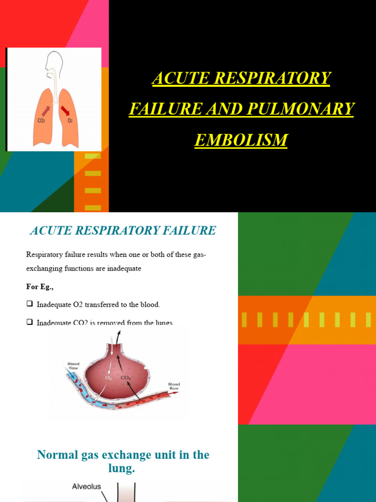 Acute Respiratory Failure | PDF | Intravenous Therapy | Diseases And ...