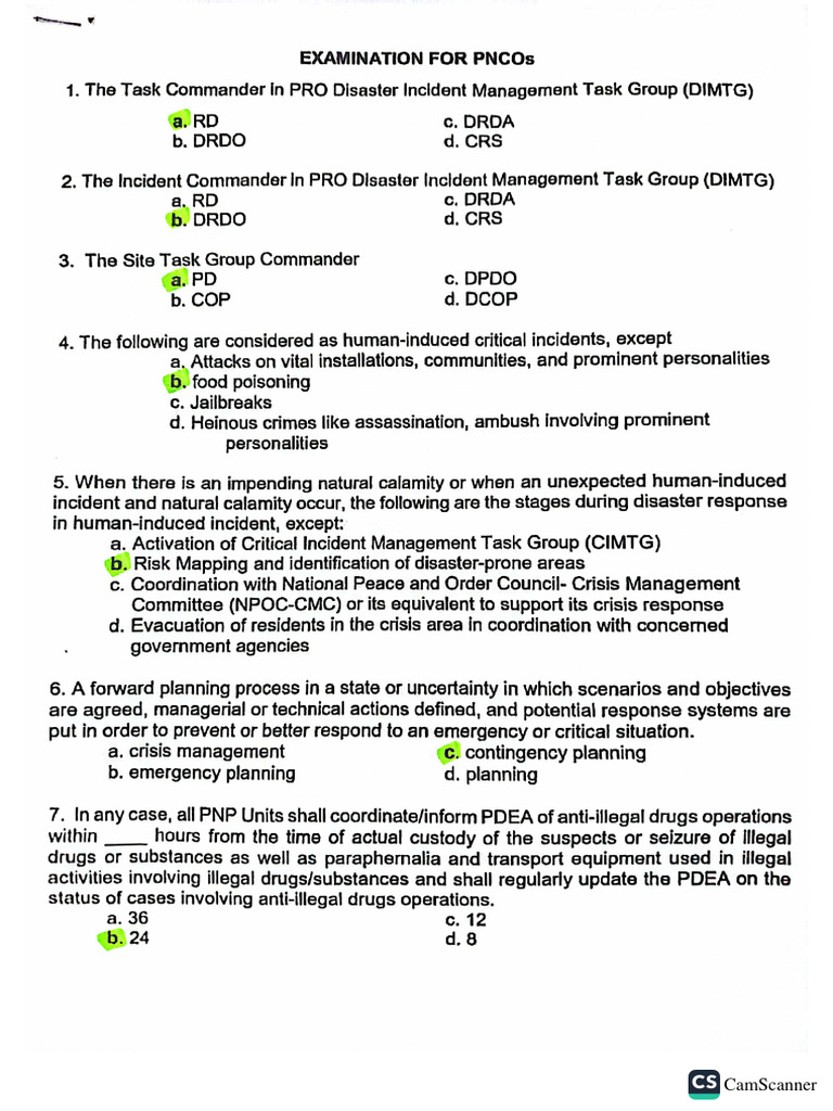 PNP Pop Examination Guide 2025 | PDF