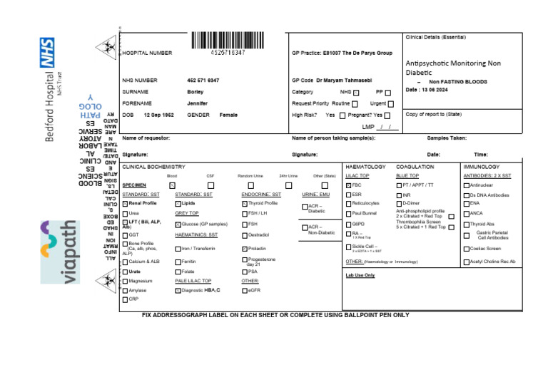 Blood Form 3 | Download Free PDF | Medical Specialties | Clinical Medicine