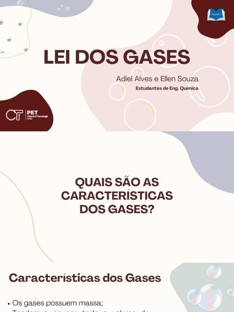 Características e Leis dos Gases | PDF | Gases | Temperatura