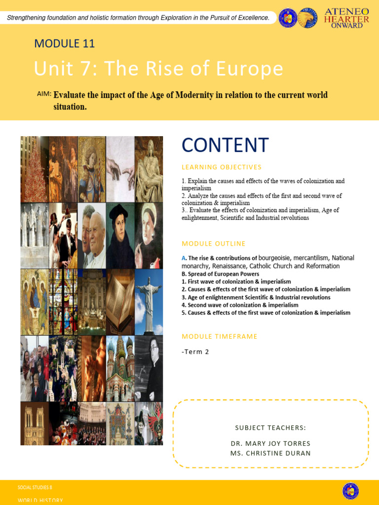 Term 2 - Rise of Europe | PDF | Renaissance | Martin Luther