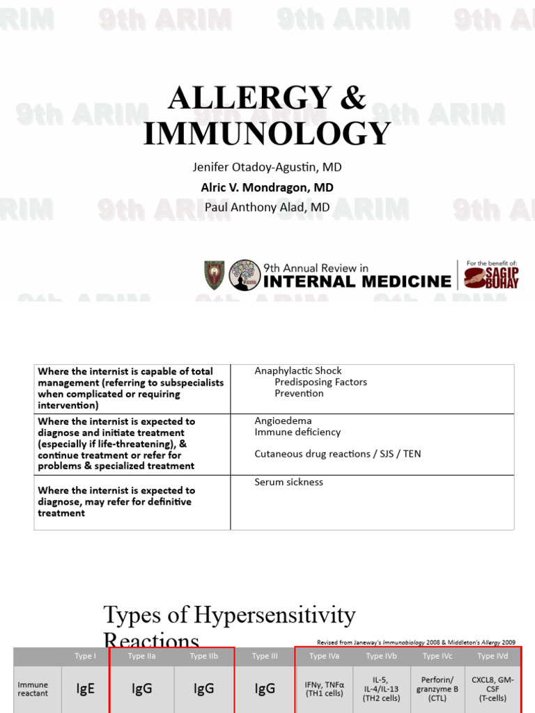 Day 2 - 05 PSBIM Review 2017 - Lecture - Allergy Immunology EDITED ...