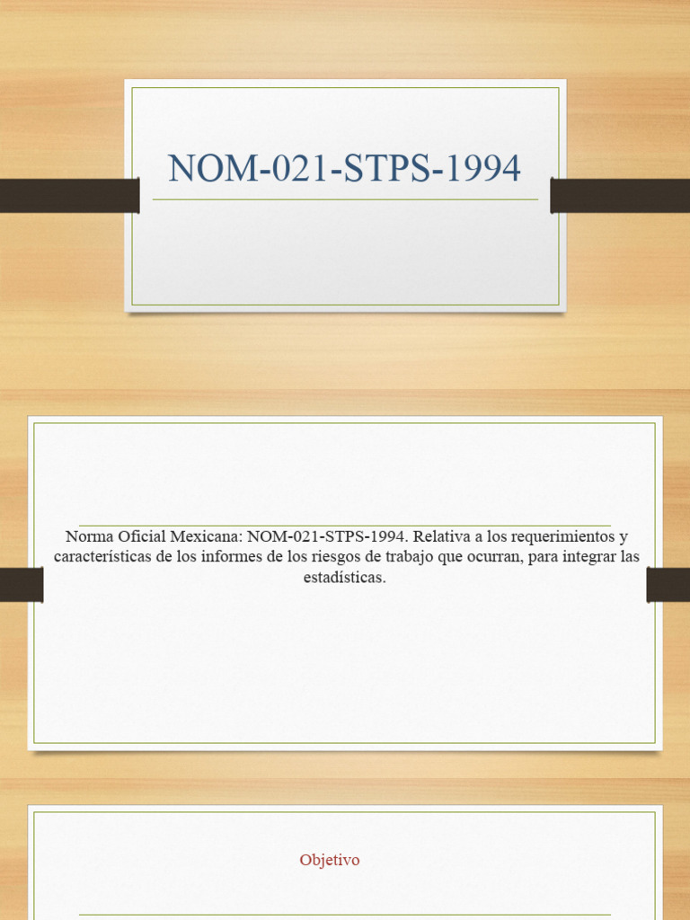 Nom 021 STPS 1994 | PDF