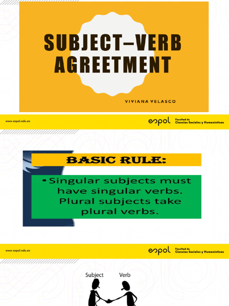 Subject and Verb Agreement | PDF