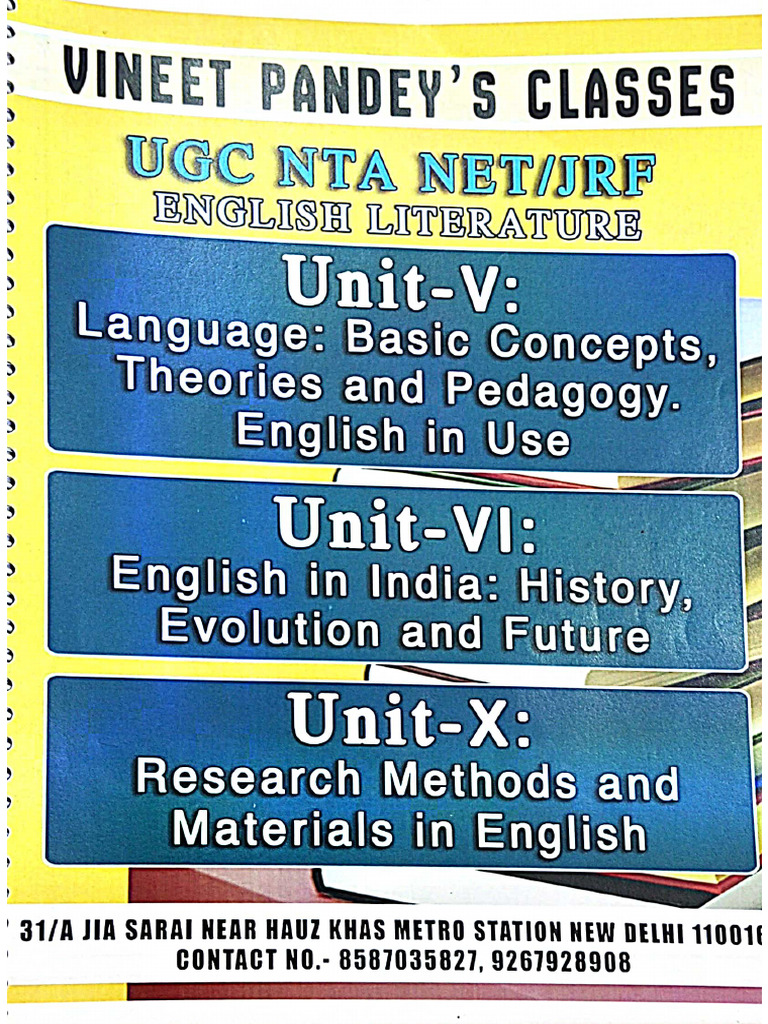 English Unit 5 Vineet Pandey | PDF