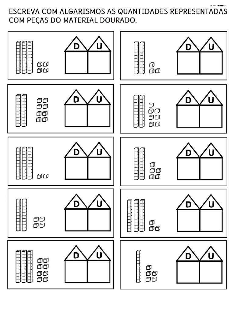 ATIVIDADES DEZENA E UNIDADE | PDF
