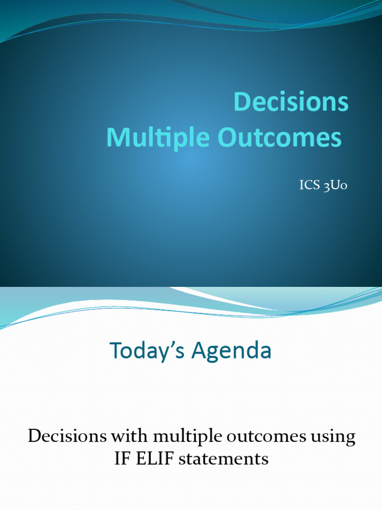 2.2 - Multiple Outcomes - Copy | PDF | Computer Engineering | Computer ...