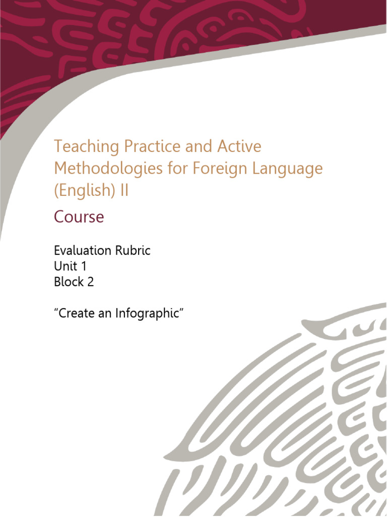 Evaluation Rubric Unit 1 Block 2 Infographic | PDF | Rubric (Academic ...