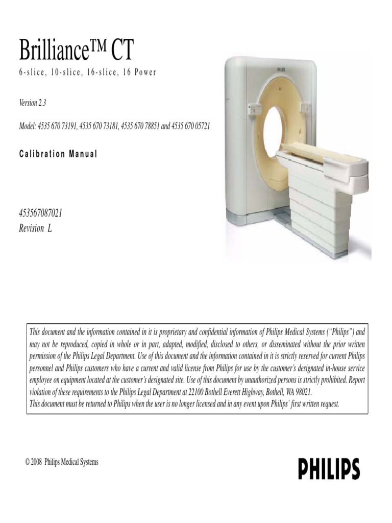 Brilliance 2.3 Calibration 6 10 16 16P Rev L | PDF | Gamma Ray ...