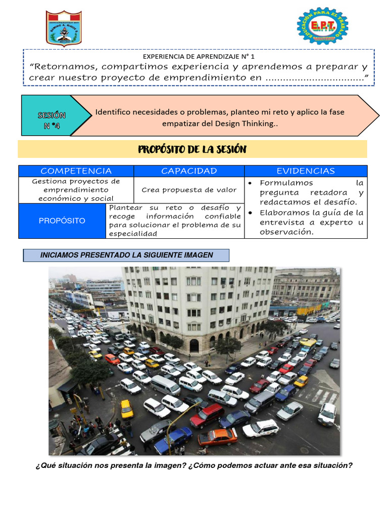 Ficha 4 Situación, Reto y Empatizar DT | PDF | Iniciativa empresarial | Inteligencia artificial