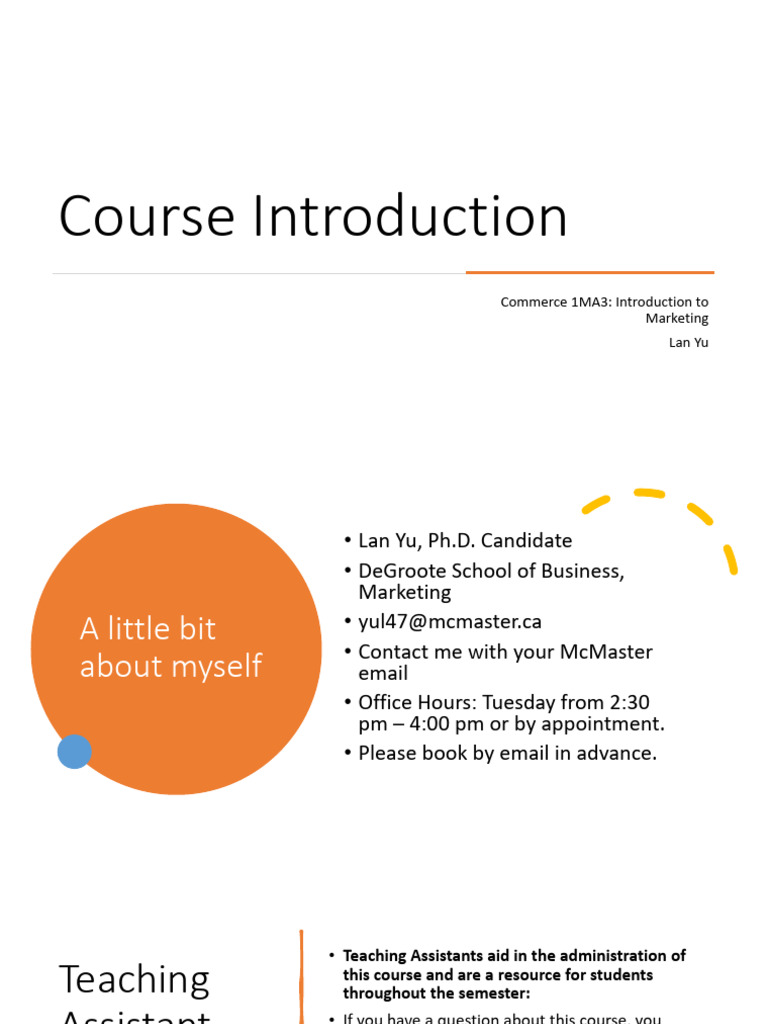 Introduction to Marketing Course Overview | PDF