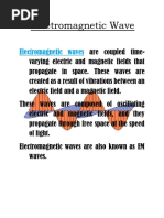 Electromagnetic Waves Project Class 12 | PDF | Electromagnetic ...