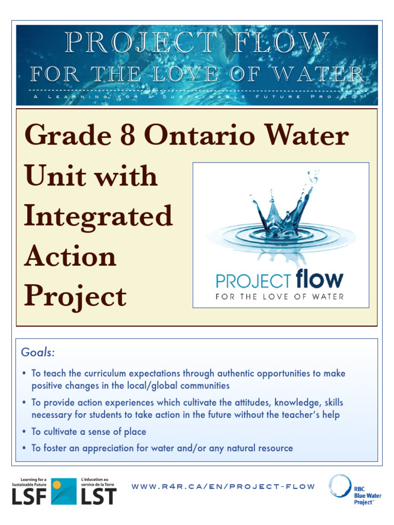 LSF - FLOW - ON Grade 8 Water Unit Sample | PDF | Water Pollution | Water