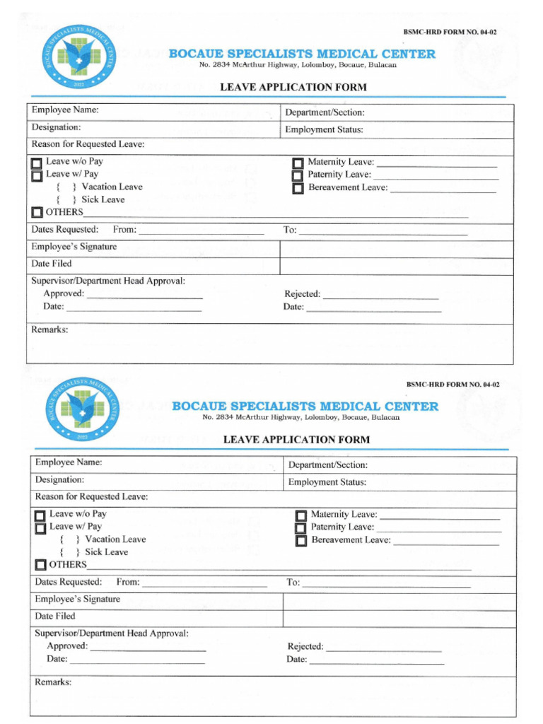 Leave Form | PDF