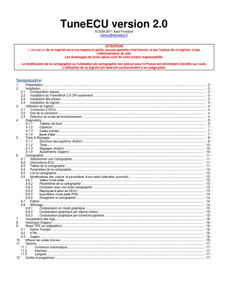 TuneECU 2.0 | PDF | Allumage | USB