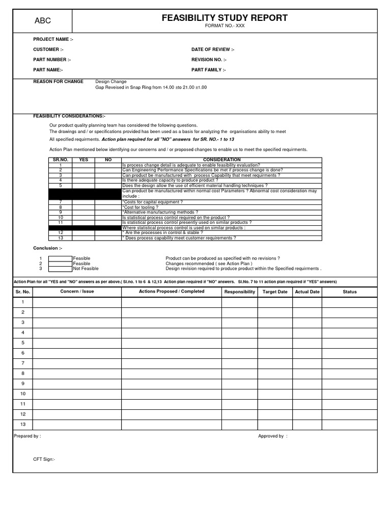 Feasibility Study Report | PDF | Feasibility Study | Specification ...