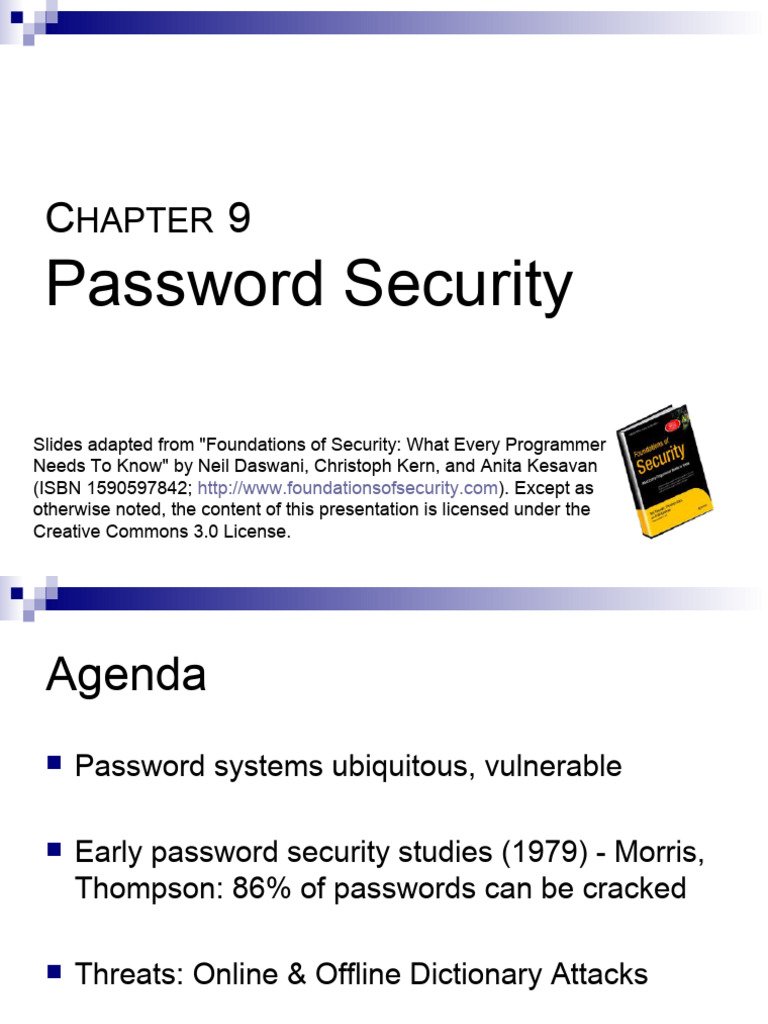9 - Password Security | PDF | Password | Cyberwarfare