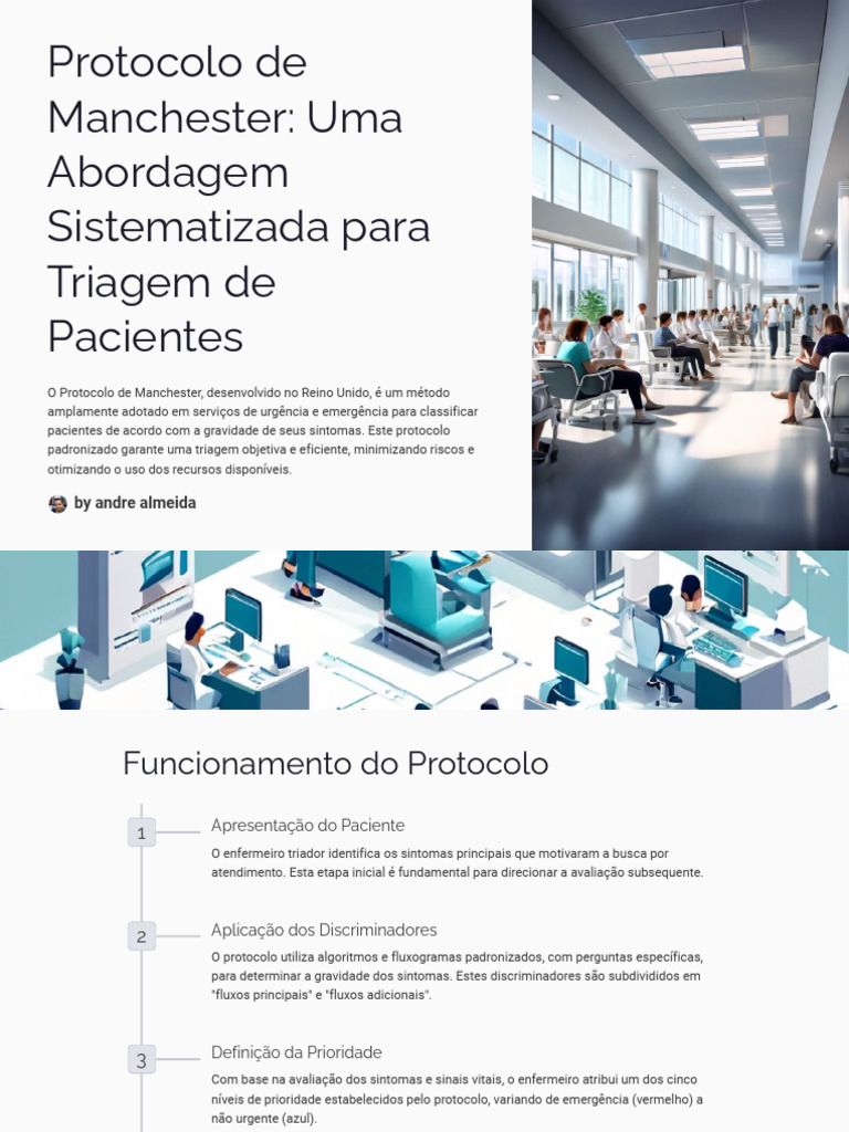 Protocolo de Manchester Uma Abordagem Sistematizada para Triagem de ...