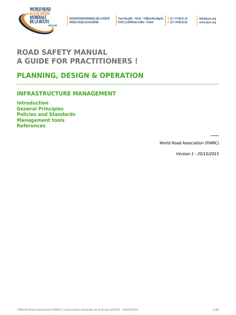 Chapter 9. Infrastructure Safety Management, Policies and Tools | PDF ...